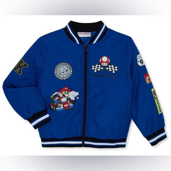 Nintendo | Jackets & Coats | Nintendo Boys Super Mario Brothers Bomber ...
